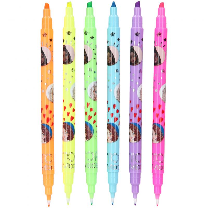 Top Model Neon Dble Highlighter & Fineliner 6 Pens – Toyville - South ...