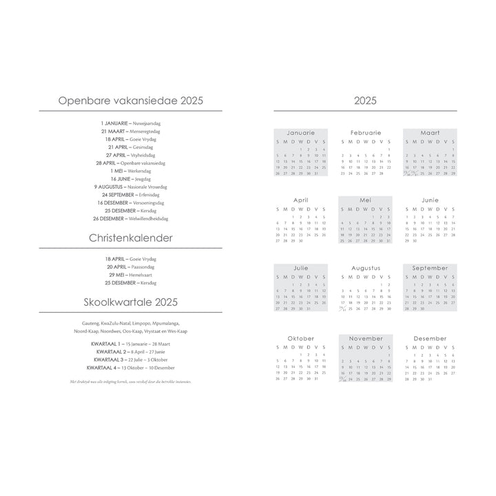 Dagbeplanner 2025 Vir God Is Alles Moontlik (Ringbind) – Toyville ...