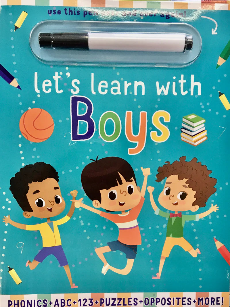Let's Learn with Boys Wipe Clean – Toyville - South Africa