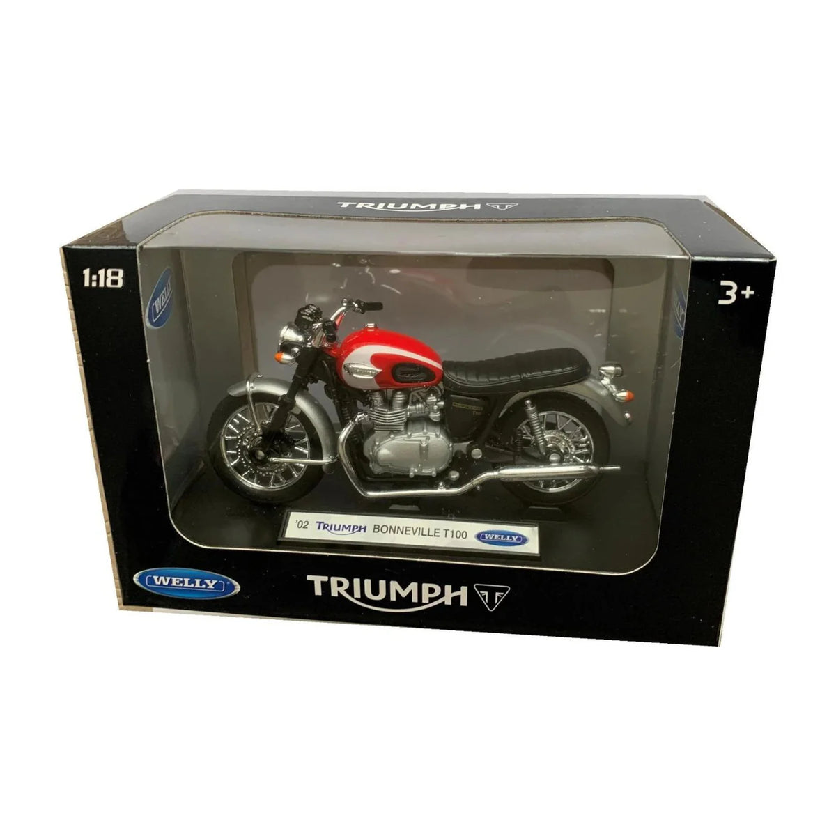 Triumph Bonneville T100 Red 2002 (scale 1 : 18) – Toyville - South Africa