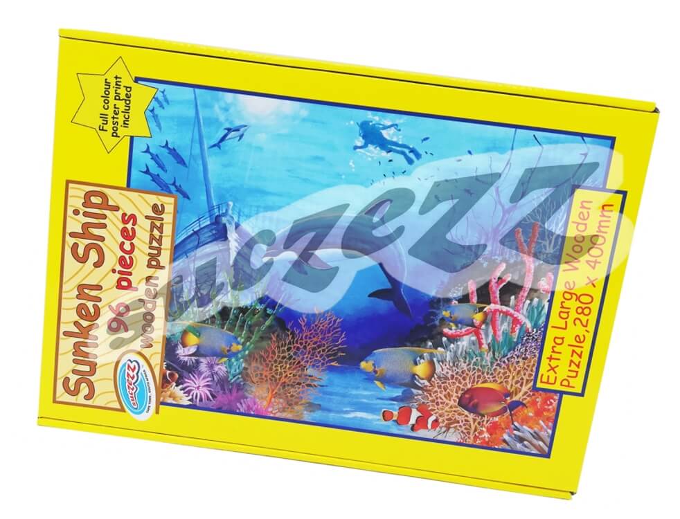 Puzzle 96pc Wooden Sunken Ship – Toyville - South Africa